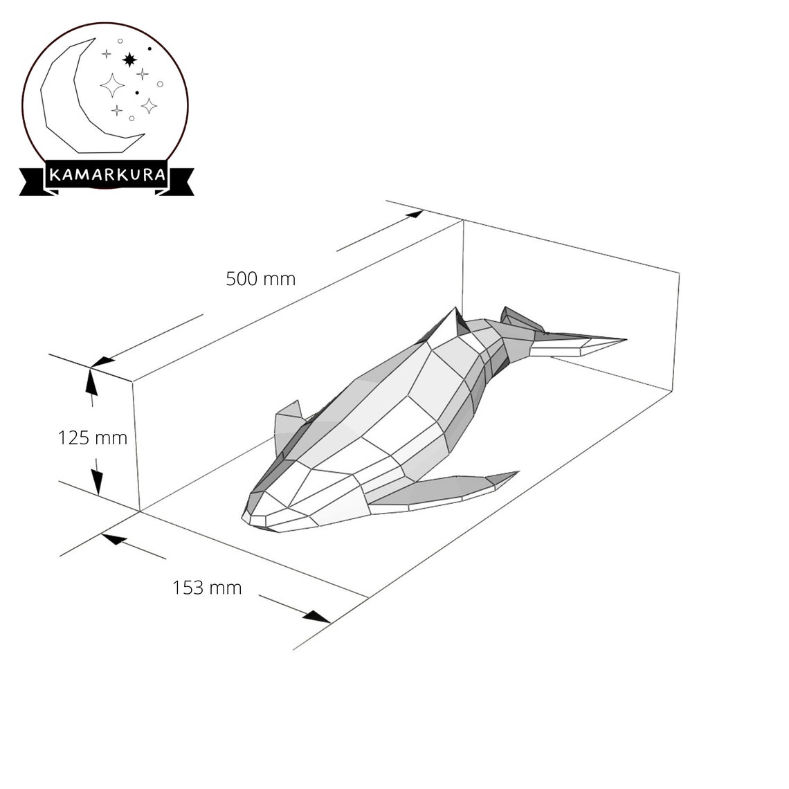 Ballena jorobada Papercraft Escultura de papel de ballena - Etsy España
