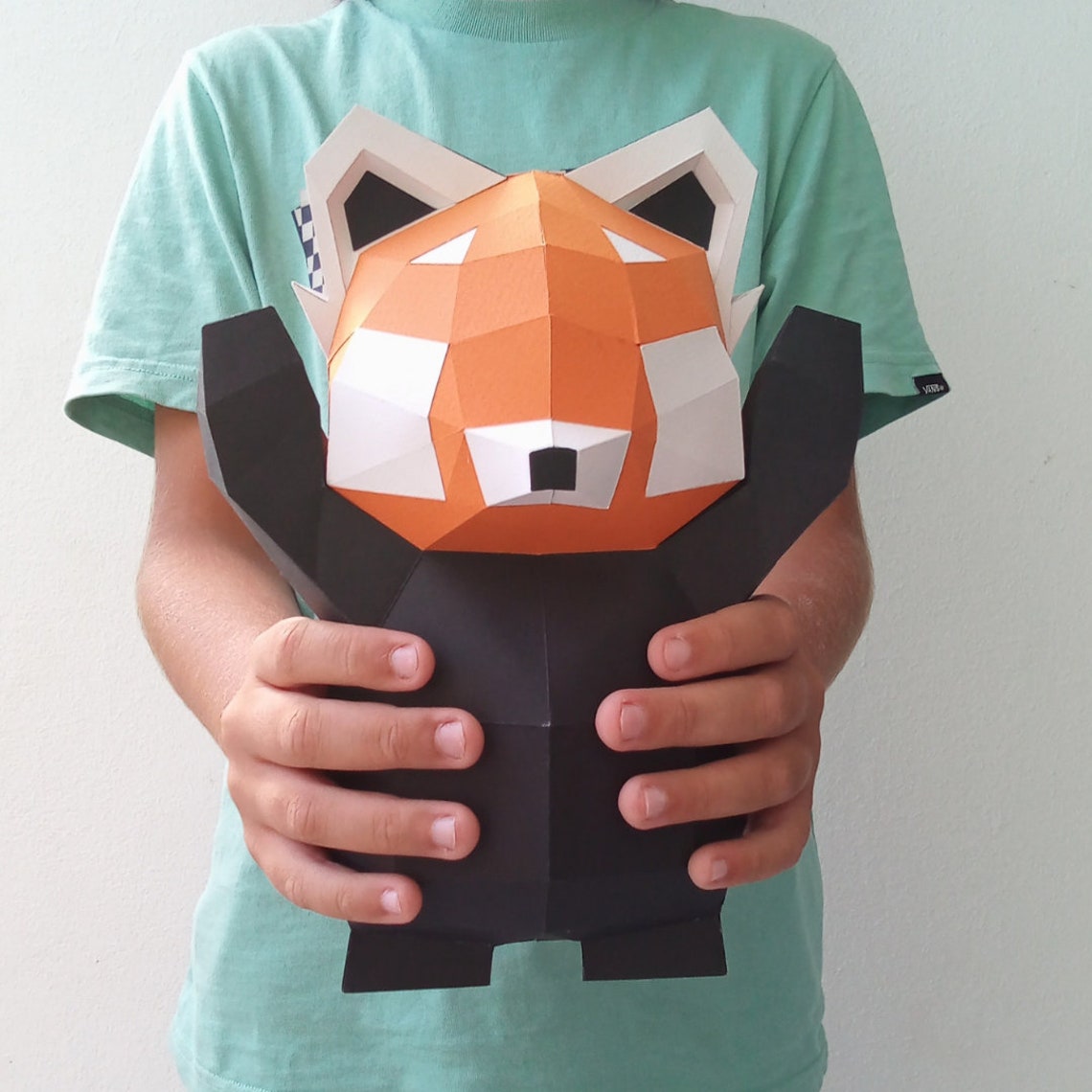Red Panda Papercraft / Panda Rojo Modelo de Papel / Plantilla PDF ...