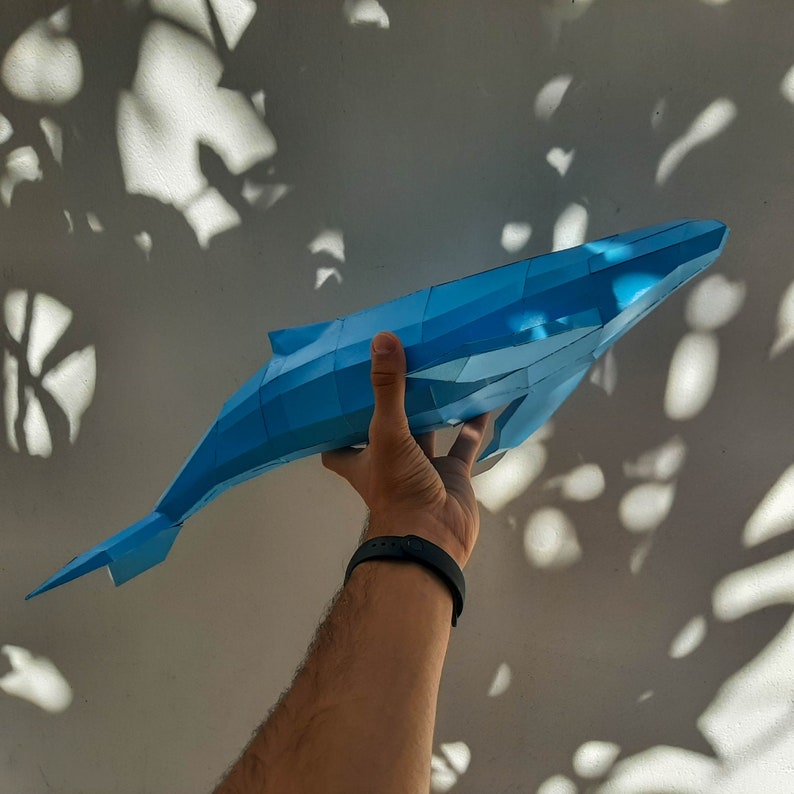 Ballena jorobada Papercraft Escultura de papel de ballena - Etsy España