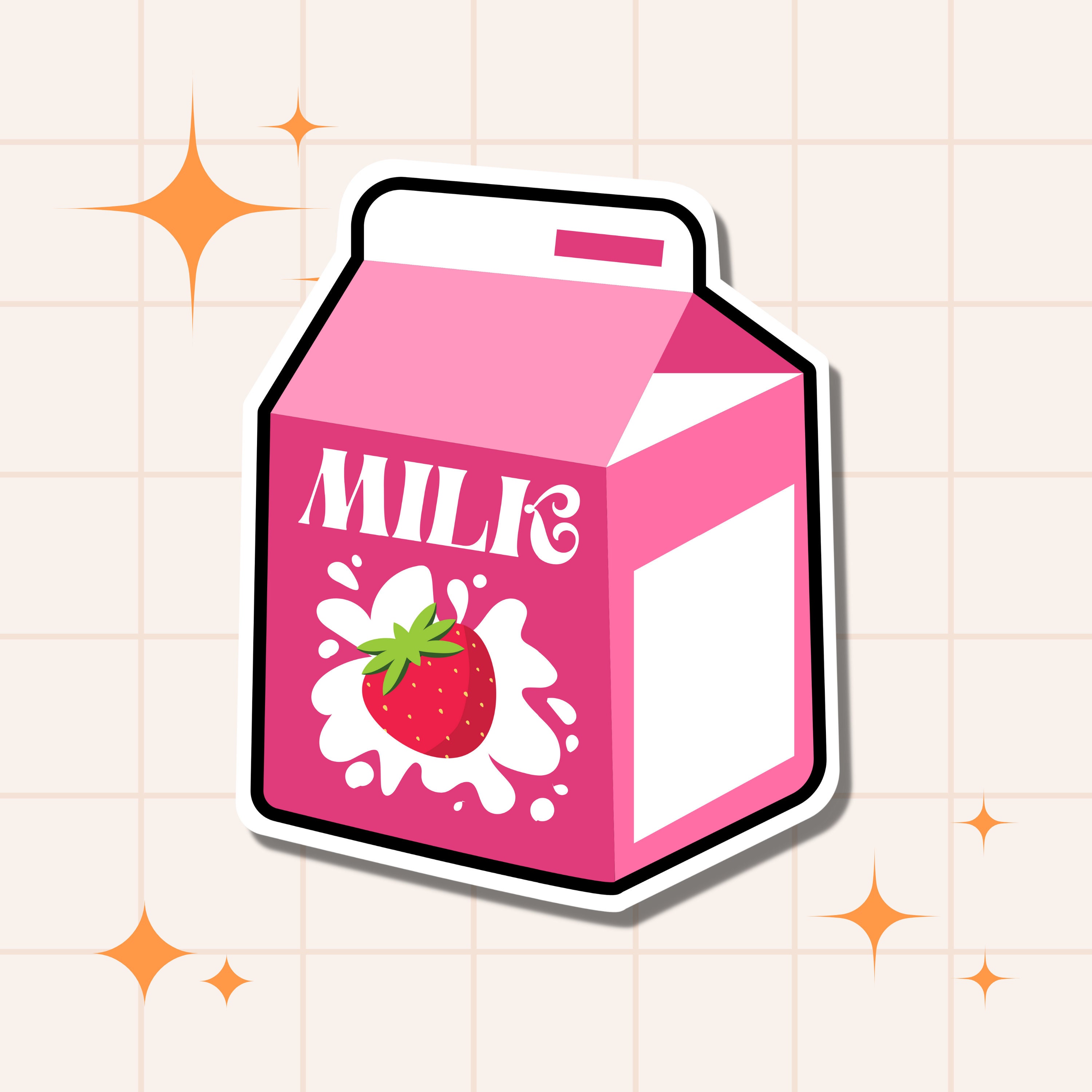 Milk Carton Stickers - Etsy