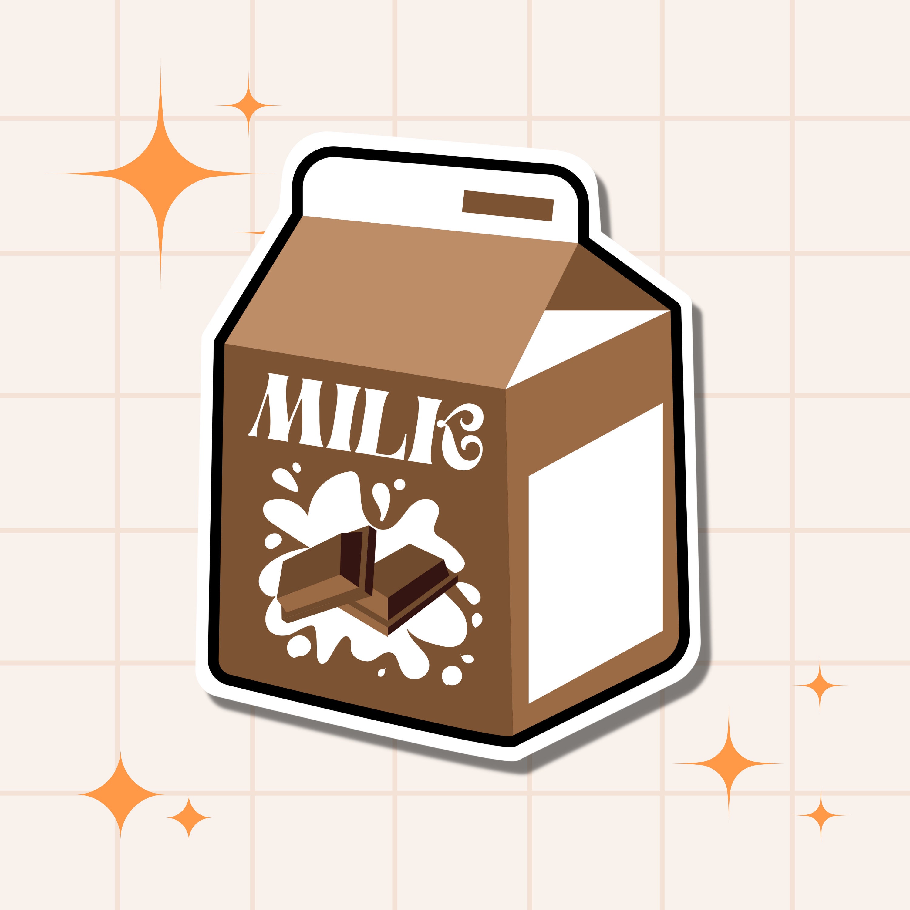 Milk Carton Stickers - Etsy