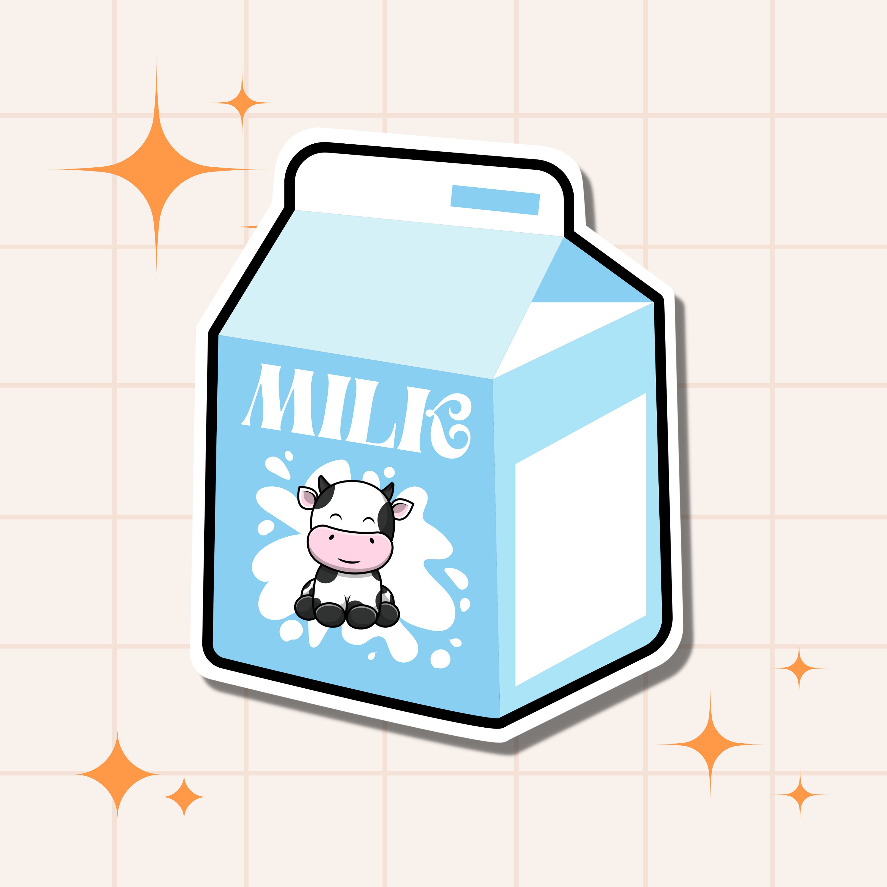 Milk Carton Stickers - Etsy