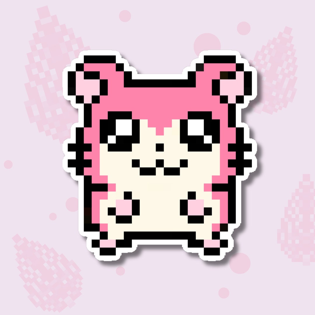Berri the Hamster Pixel Art Stickers - Etsy