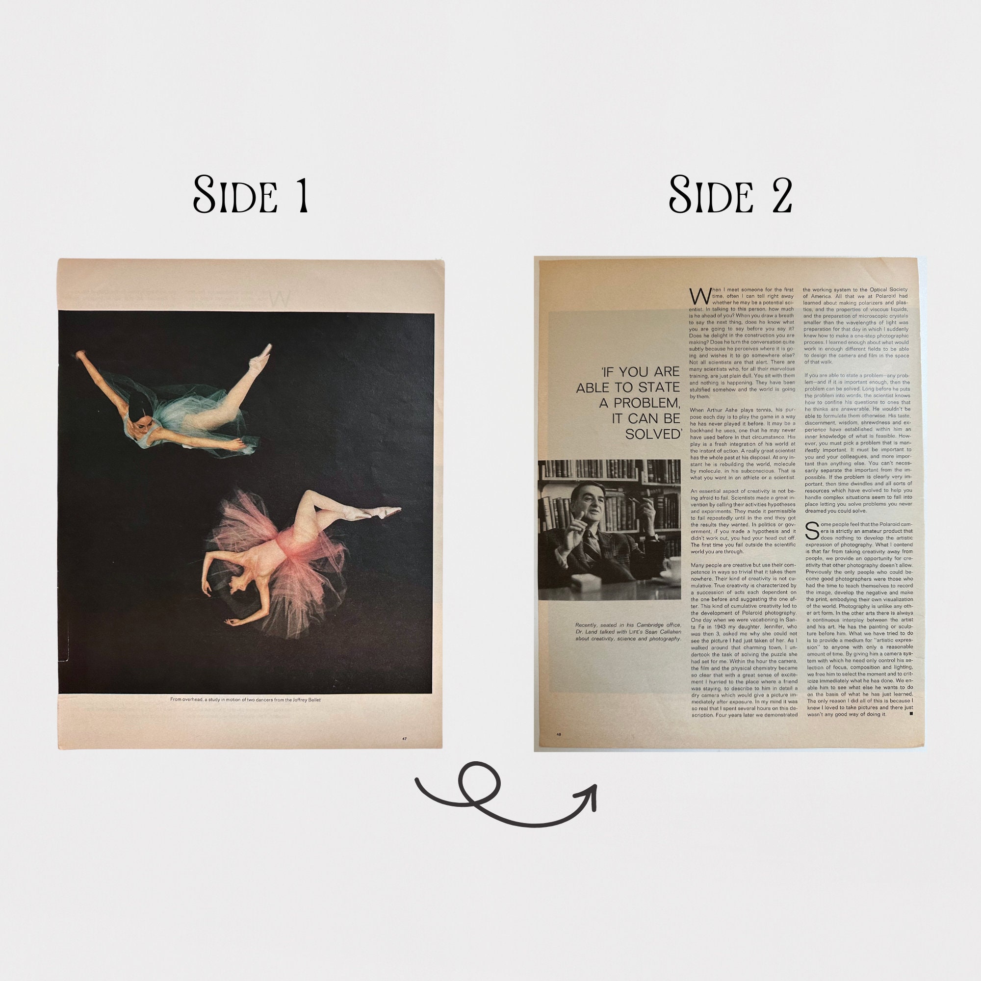 Vintage LIFE Magazine Page Wall Art October 1972 a Study in Motion of ...