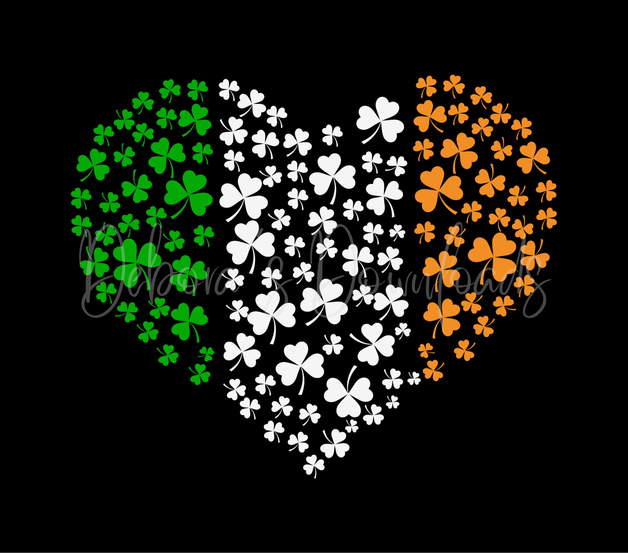 Irish Heart, Flag Design, St Patricks Day, 20oz Skinny Tumbler Wrap ...