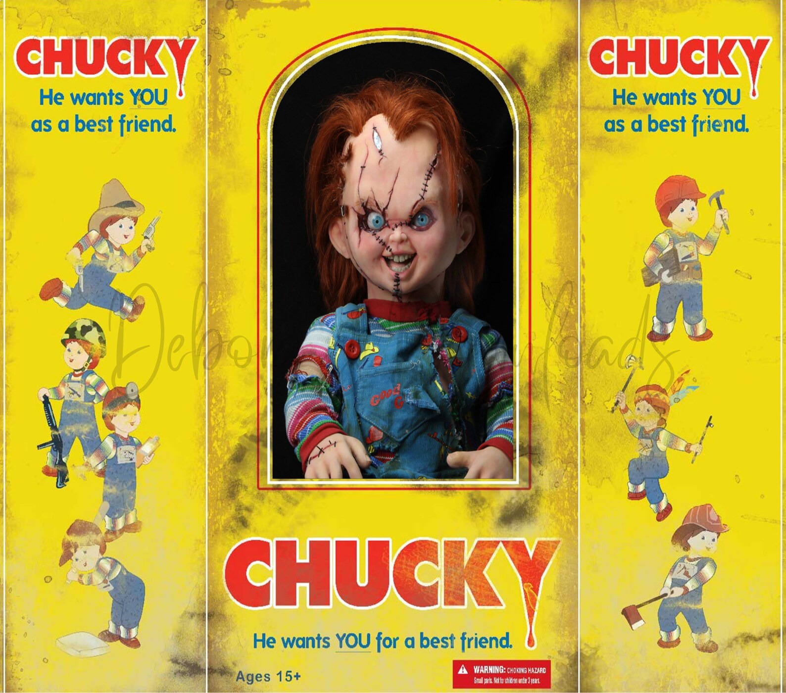 Chucky Toy Box Serial Killer Horror Movie Halloween Wrap - Etsy