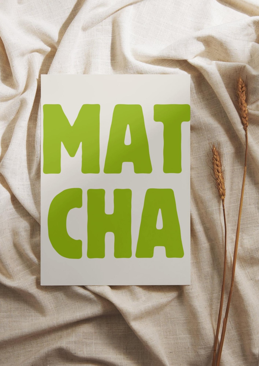 Matcha Poster – Printable Matcha Wall Art for Home or Office | Digital ...