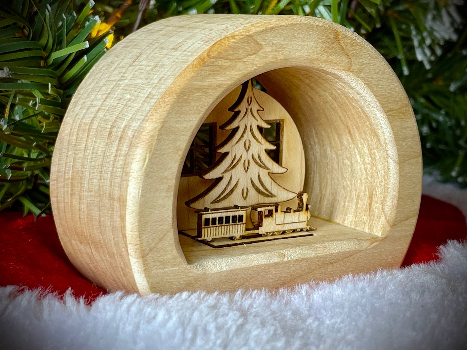 Christmas Train Scene Setter - Etsy