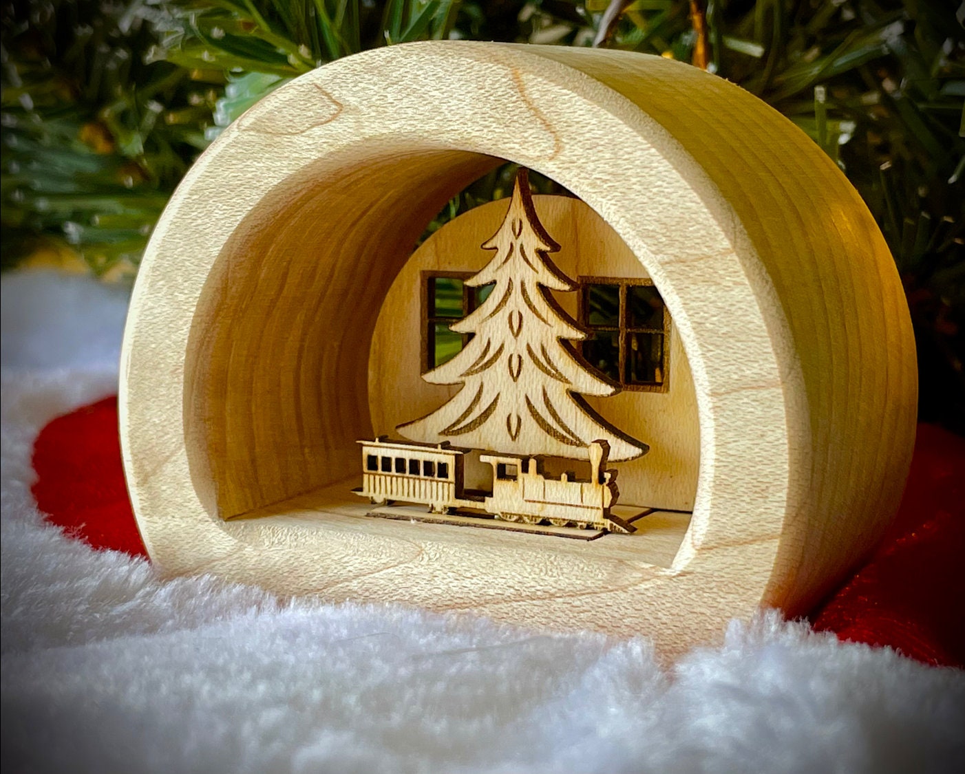 Christmas Train Scene Setter - Etsy