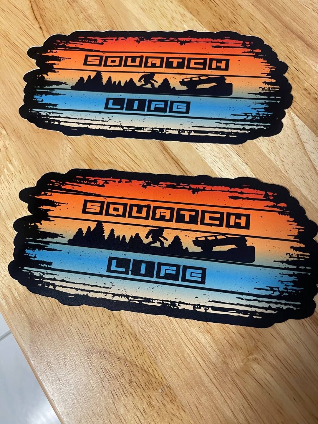 Squatch Life Set of 2 Bumper Stickers - Etsy