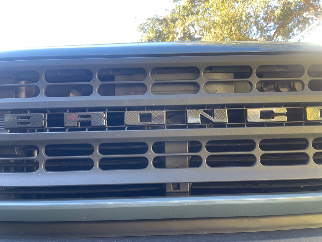 Bronco Full Size Vinyl Grill Overlay - Etsy