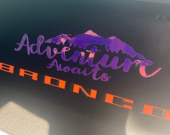 Bronco Dash Decal - Etsy