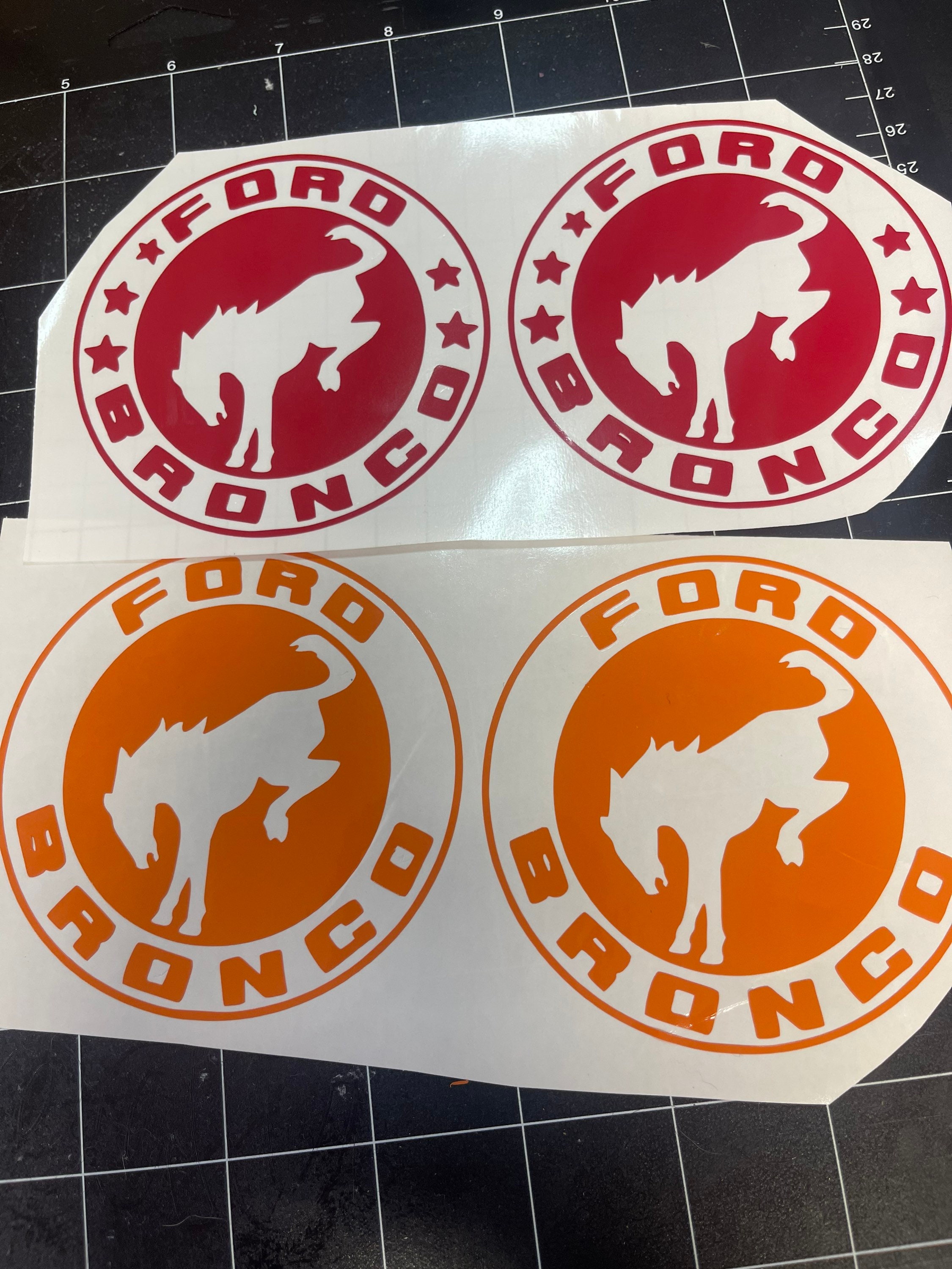 Ford Bronco Vinyl Emblems Set of 2 - Etsy