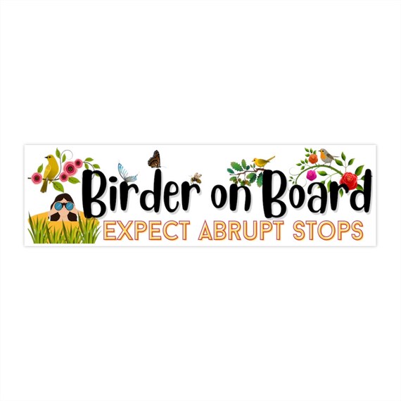 Birder Bumper Sticker for Birding - Etsy