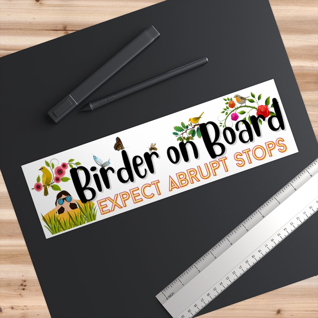 Birder Bumper Sticker for Birding - Etsy