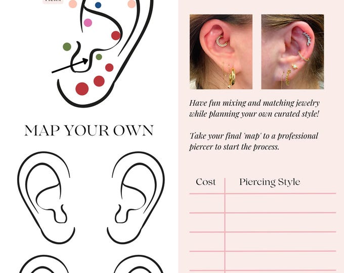 Ear Styling, Curated Ear, Ear Curation, Piercing Styling Design ...