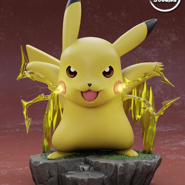 Pikachu Stl File 3d Printing - Etsy Israel