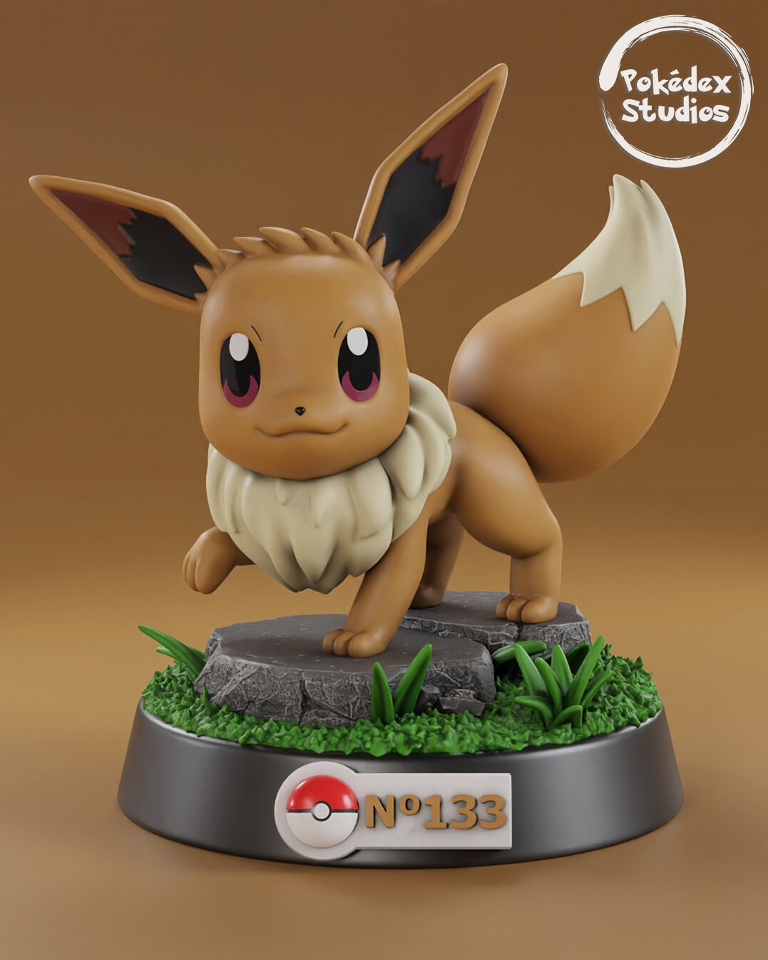 Eevee STL Pokedex Studios Pokemon STL digital File Fan - Etsy Hong Kong