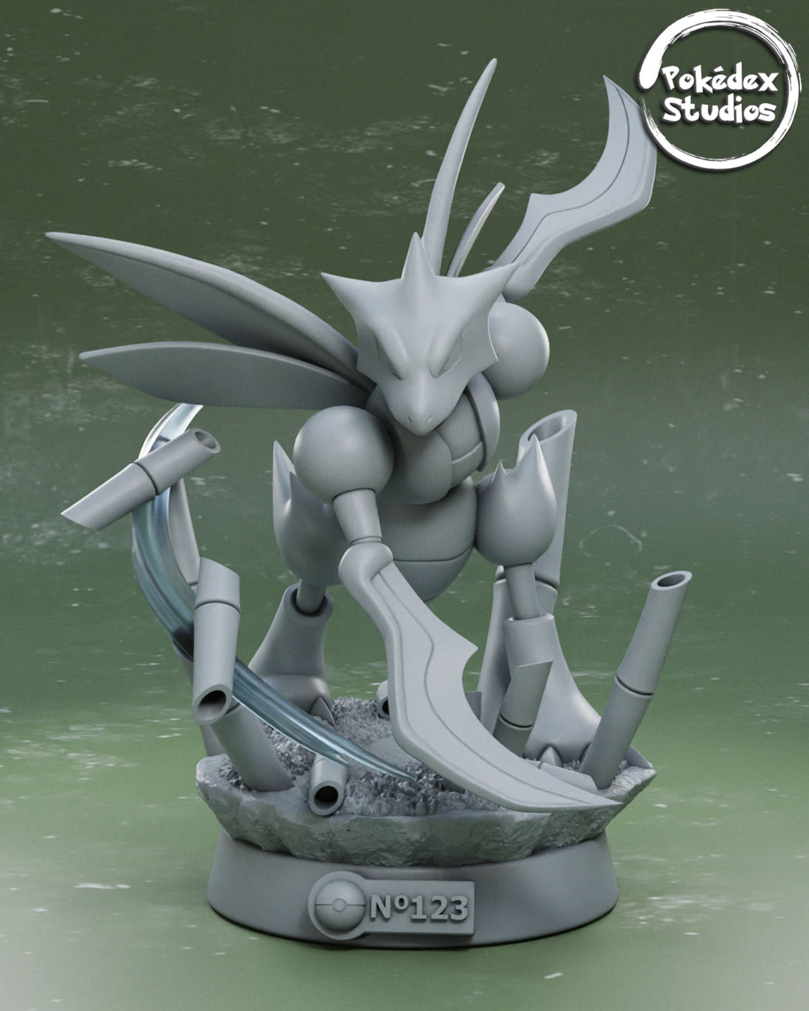 Scyther STL Pokedex Studios Pokemon STL digital File Fan Art - Etsy UK