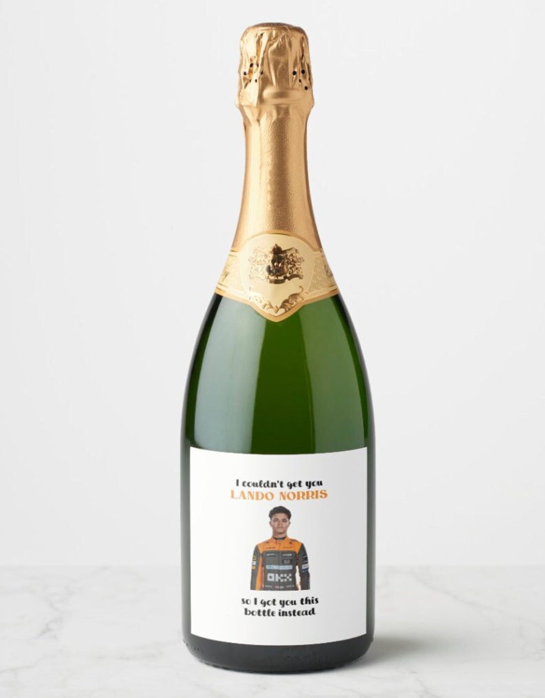 Lando Norris Birthday Wine Bottle Label Sticker Funny - Etsy
