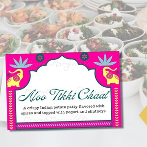Indian Wedding Food Sign Wedding Food Signage Indian Street Food Sign ...