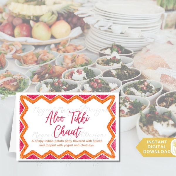 Buy Digital Buffet Tags Online In India - Etsy India