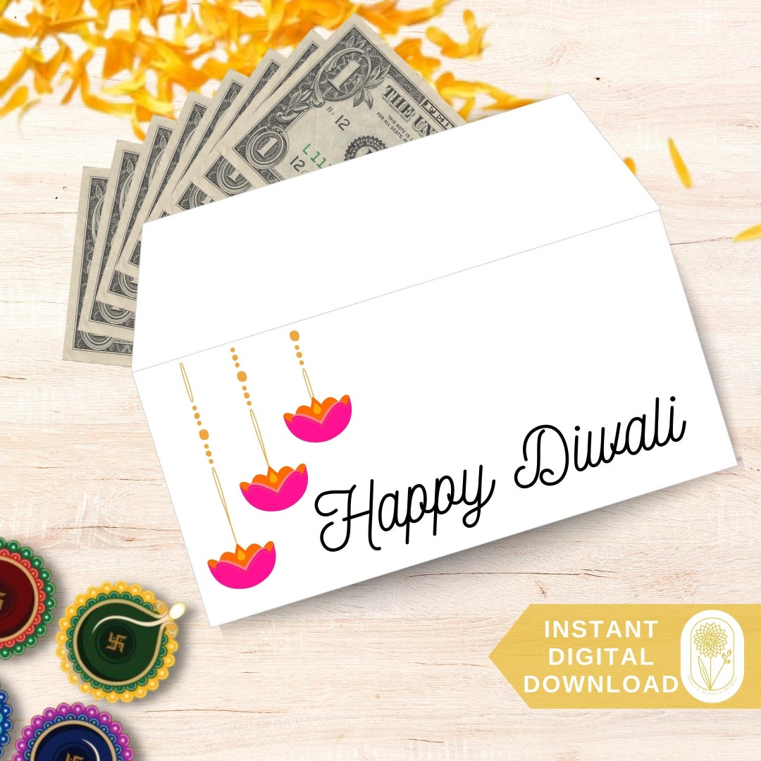 Diwali Money Envelope | Happy Diwali Cash Cover | Printable Template ...