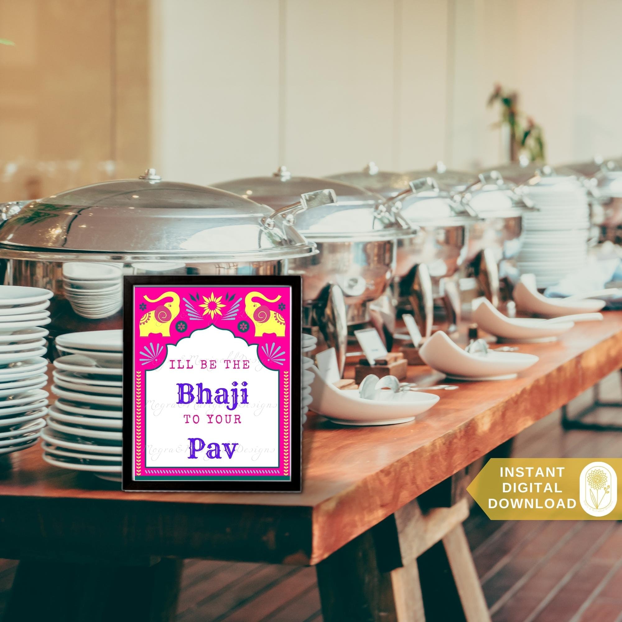 Indian Wedding Food Sign Wedding Food Signage Indian Street - Etsy