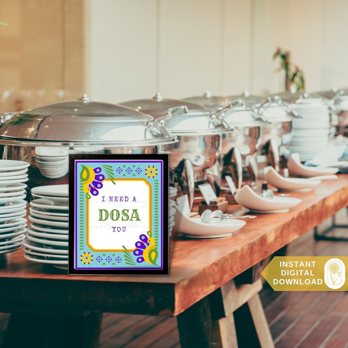 Indian Wedding Food Sign BUNDLE Wedding Food Signage Indian Street Food ...