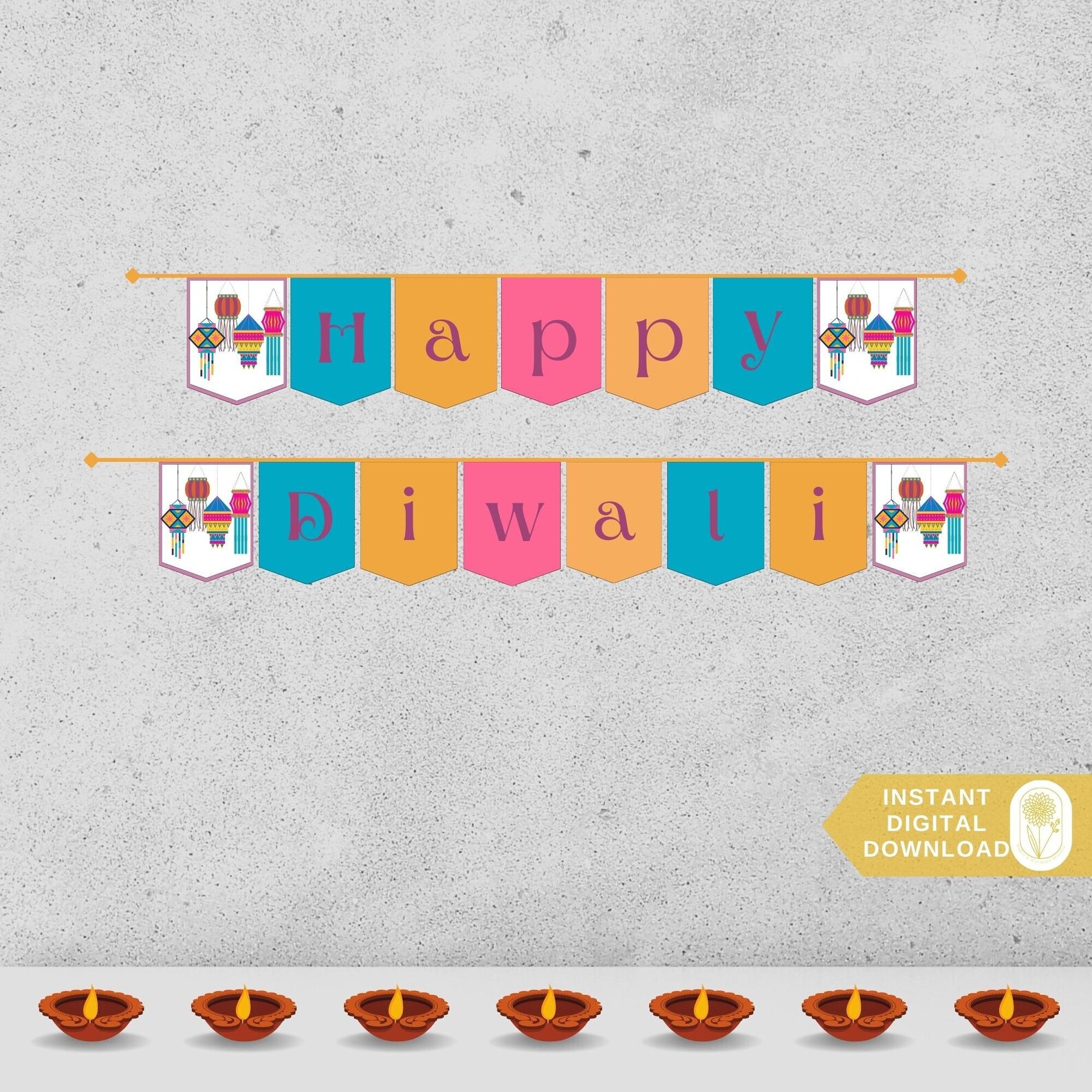 Diwali Banner | Happy Diwali Banner | Printable Happy Diwali Banner ...