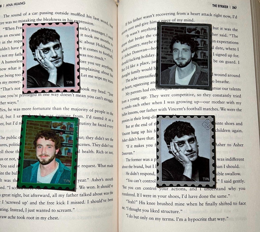 Paul Mescal Book Stamp Bookmark - Etsy