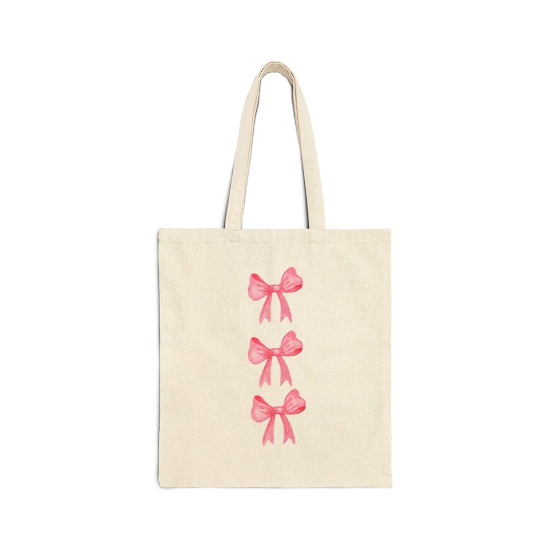 Bow Design Tote Bag Elegant Ribbon Detail Chic Tote Bag for Anyone ...