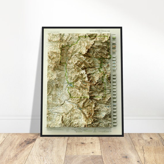 Mapa Del Parque Nacional De Las Montañas Rocosas De Colorado