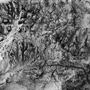 Michigan Elevation Map, Wall Art Topographic Print, Cartography Art ...