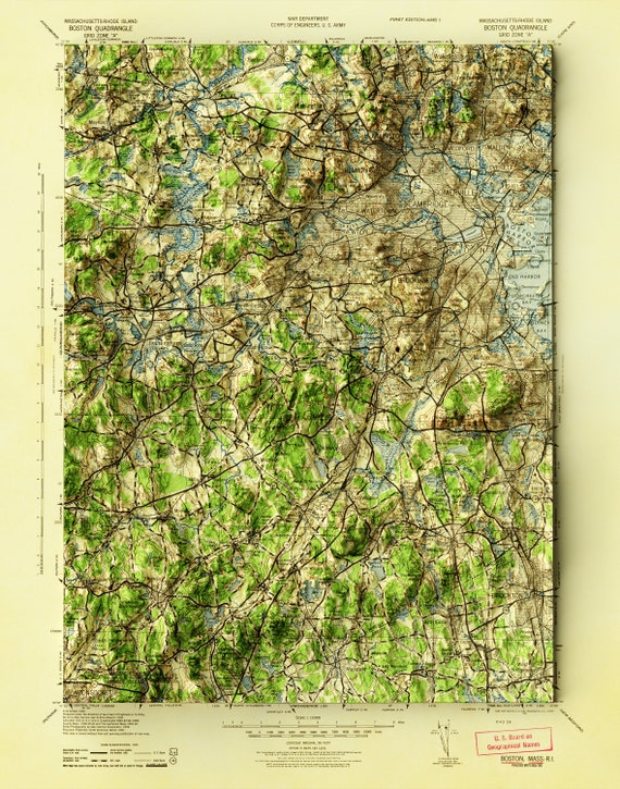 Elevation Map Boston