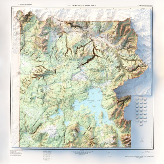 Mapa Del Parque Nacional De Yellowstone 190+ Mapa De Yellowstone