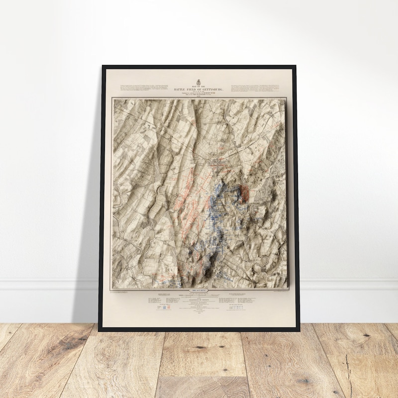 Civil War Map Prints - Etsy