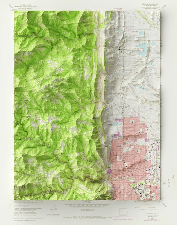Relief Map Colorado