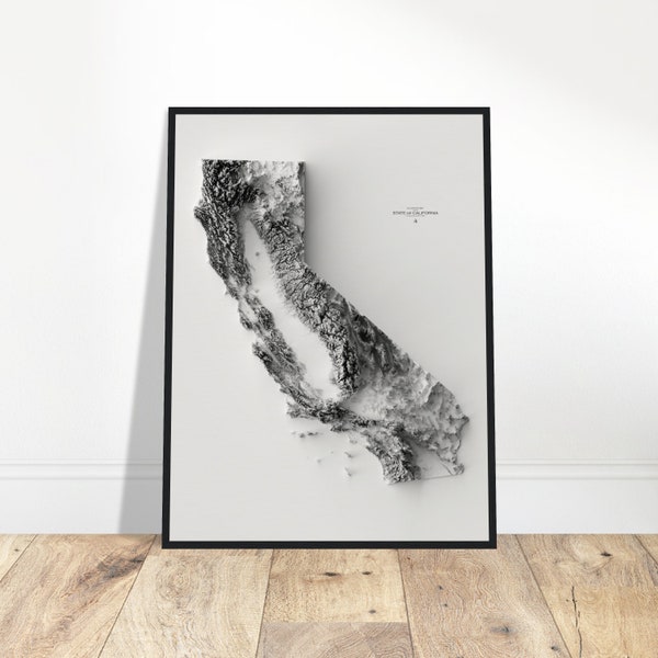 Framed California Map - Etsy