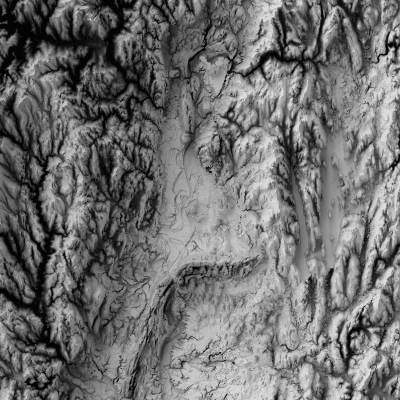 Massachusetts Elevation Map Wall Art Print Topographic Map - Etsy