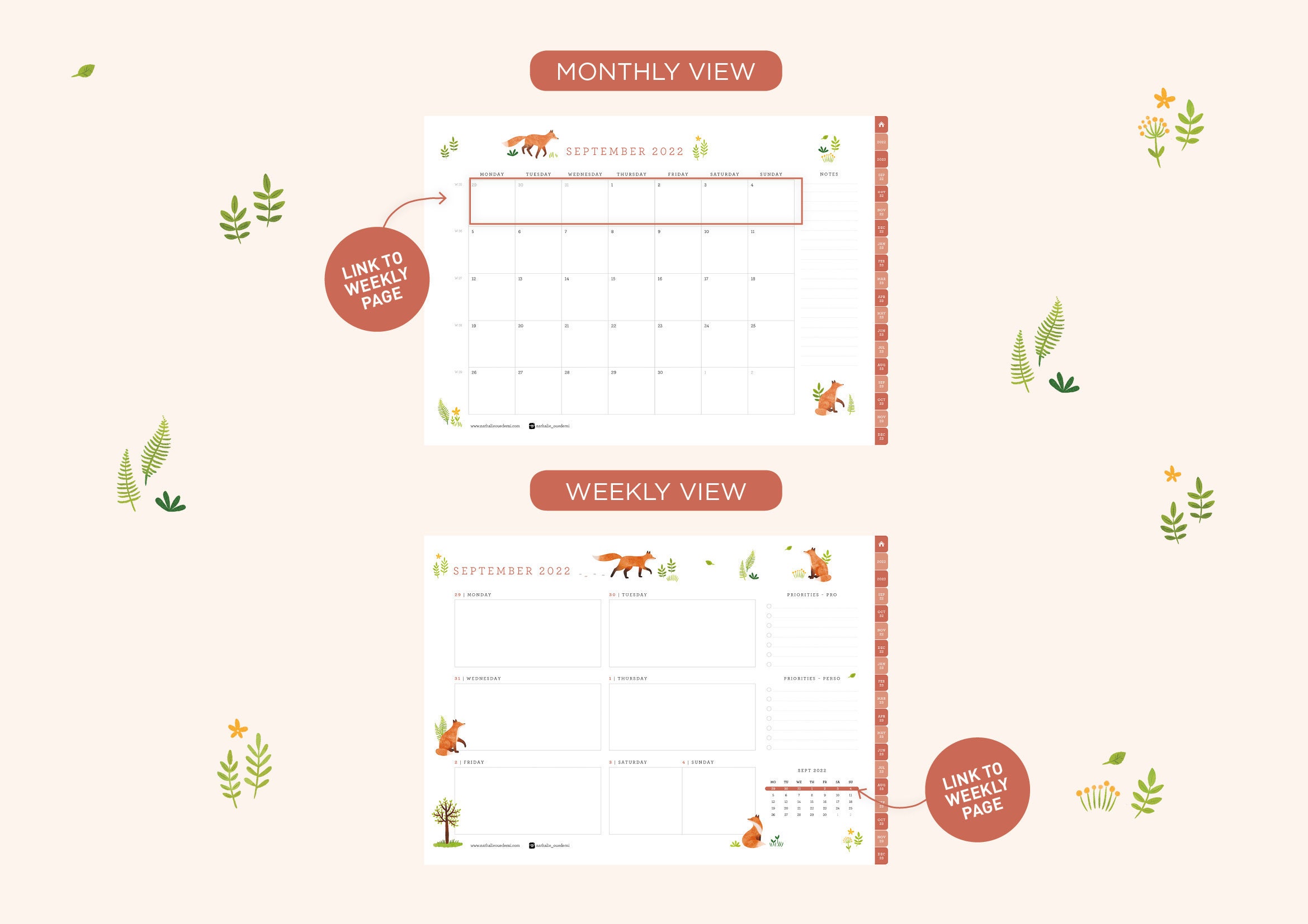 2022 2023 Digital Planner, Digital Planner for Goodnotes, 2023 Digital ...