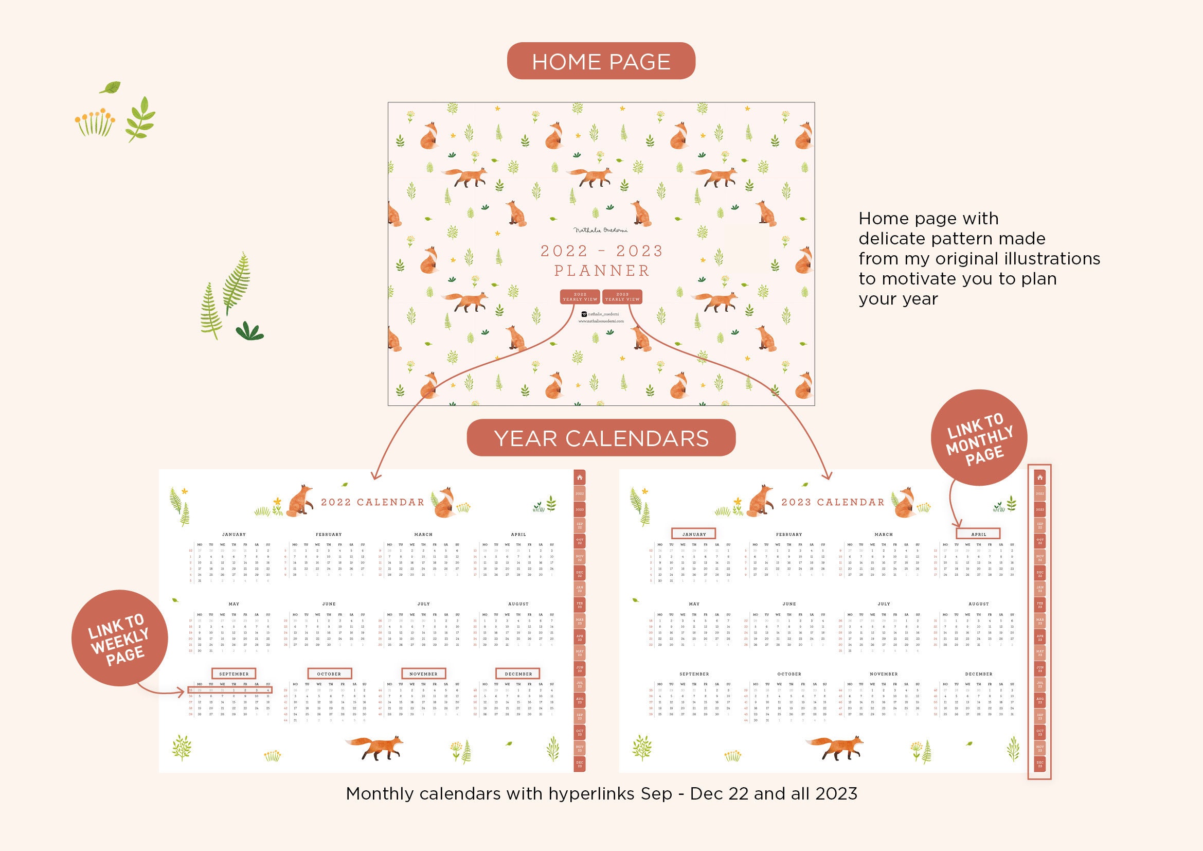 2022 2023 Digital Planner, Digital Planner for Goodnotes, 2023 Digital ...