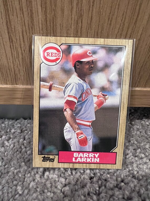 1987 Topps Baseball Card Barry Larkin Rookie Card Rc 648 - Etsy