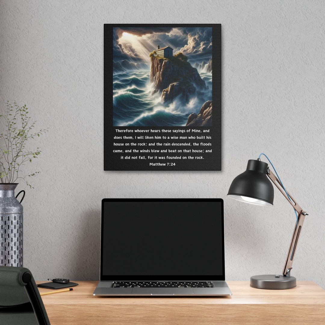 Christian Wall Art Inspirational Bible Verse Wall Art. Unique Baptism ...