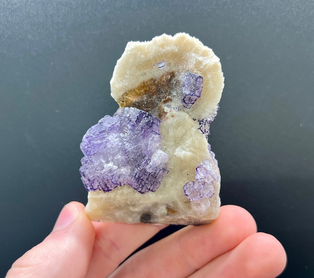 94g Rare Stepped code Fluorite on Matrix From Fujian, China - Etsy