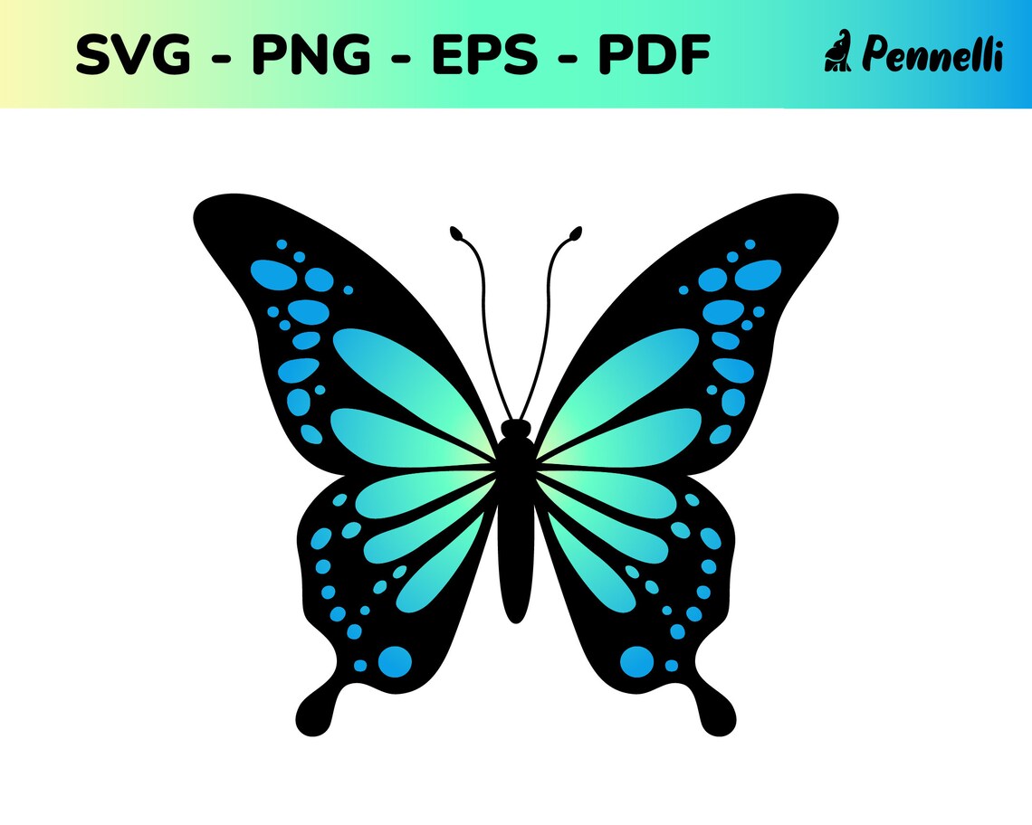 Butterfly SVG, Layered Butterfly SVG, Butterfly Silhouette, DIY ...