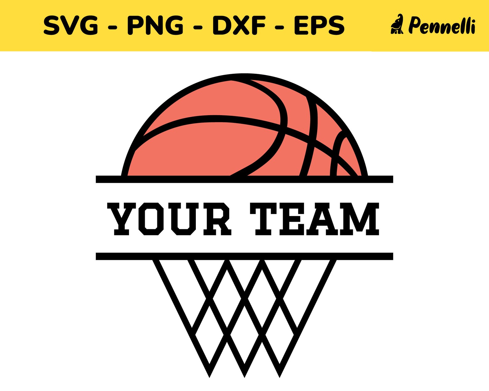 Basketball SVG, Basketball Team SVG, Basketball Monogram SVG, Split ...