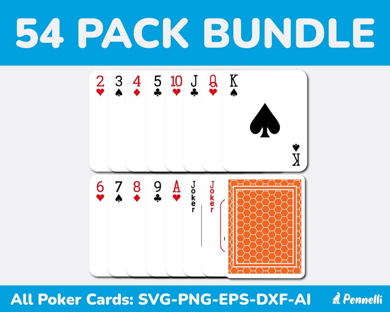 Playing Card SVG, Playing Card Suits Svg, Full Deck of Cards Svg ...