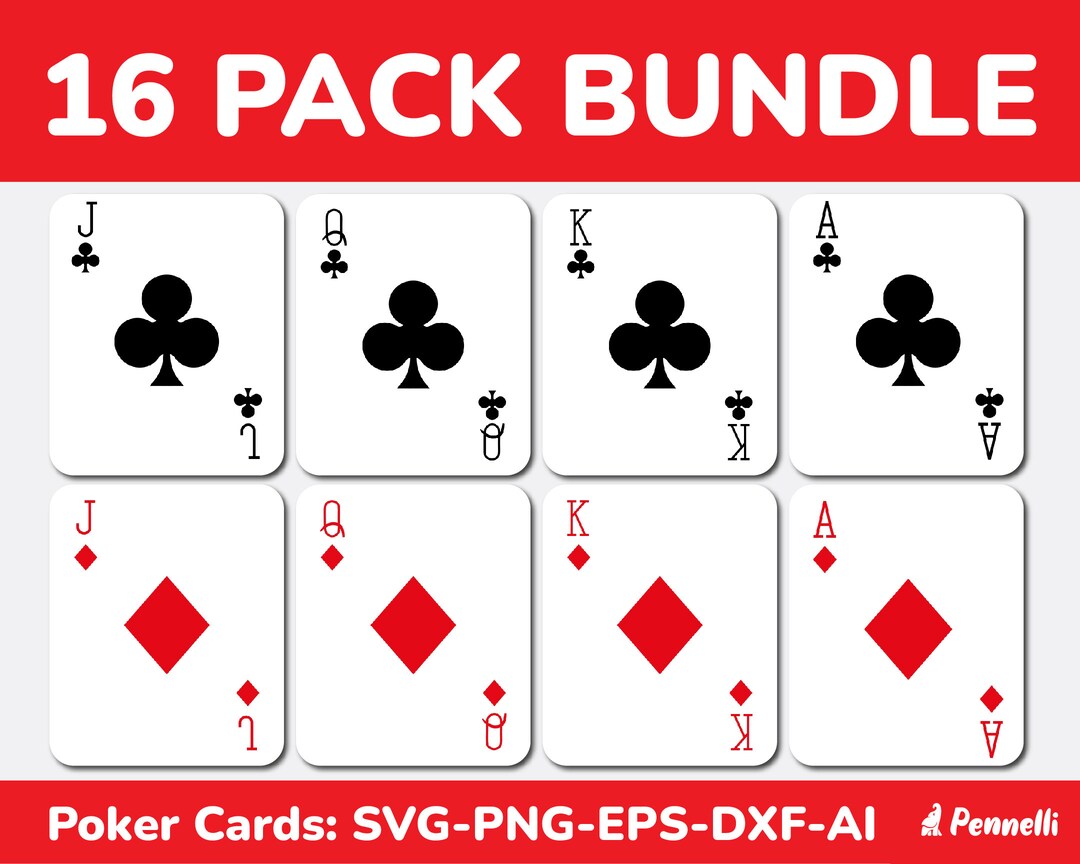 Playing Card SVG , Matching Poker Cards Svg, Card Suits Svg, Clip Art ...