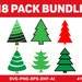 High Quality Christmas Tree SVG File, Clip Art Christmas Bundle Vector ...
